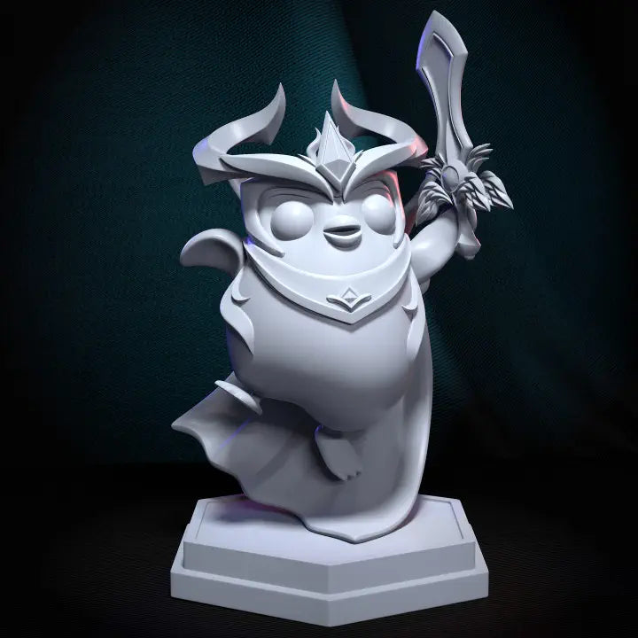 Featherknight league of legends chibi 3d printed resin 106mm tall ...