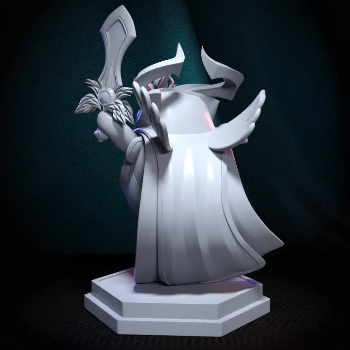 Featherknight league of legends chibi 3d printed resin 106mm tall ...
